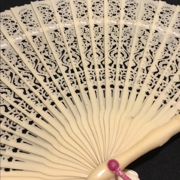 Vintage | Accessories | Vintage Plastic Fan | Poshmark